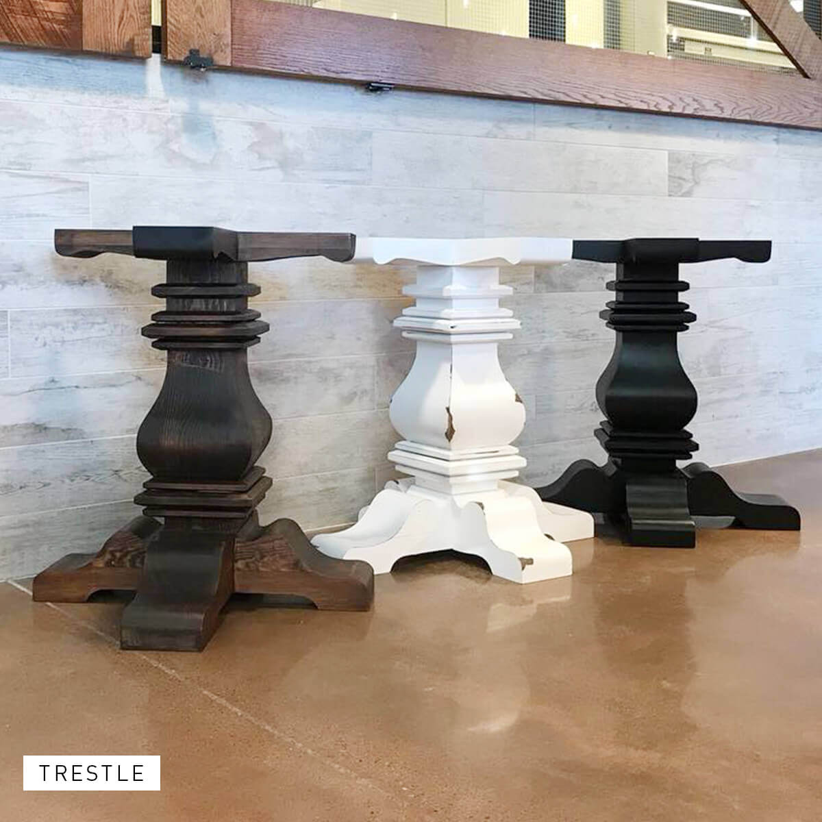 Round Wood Pedestals | Rustic9 Custom Furniture
